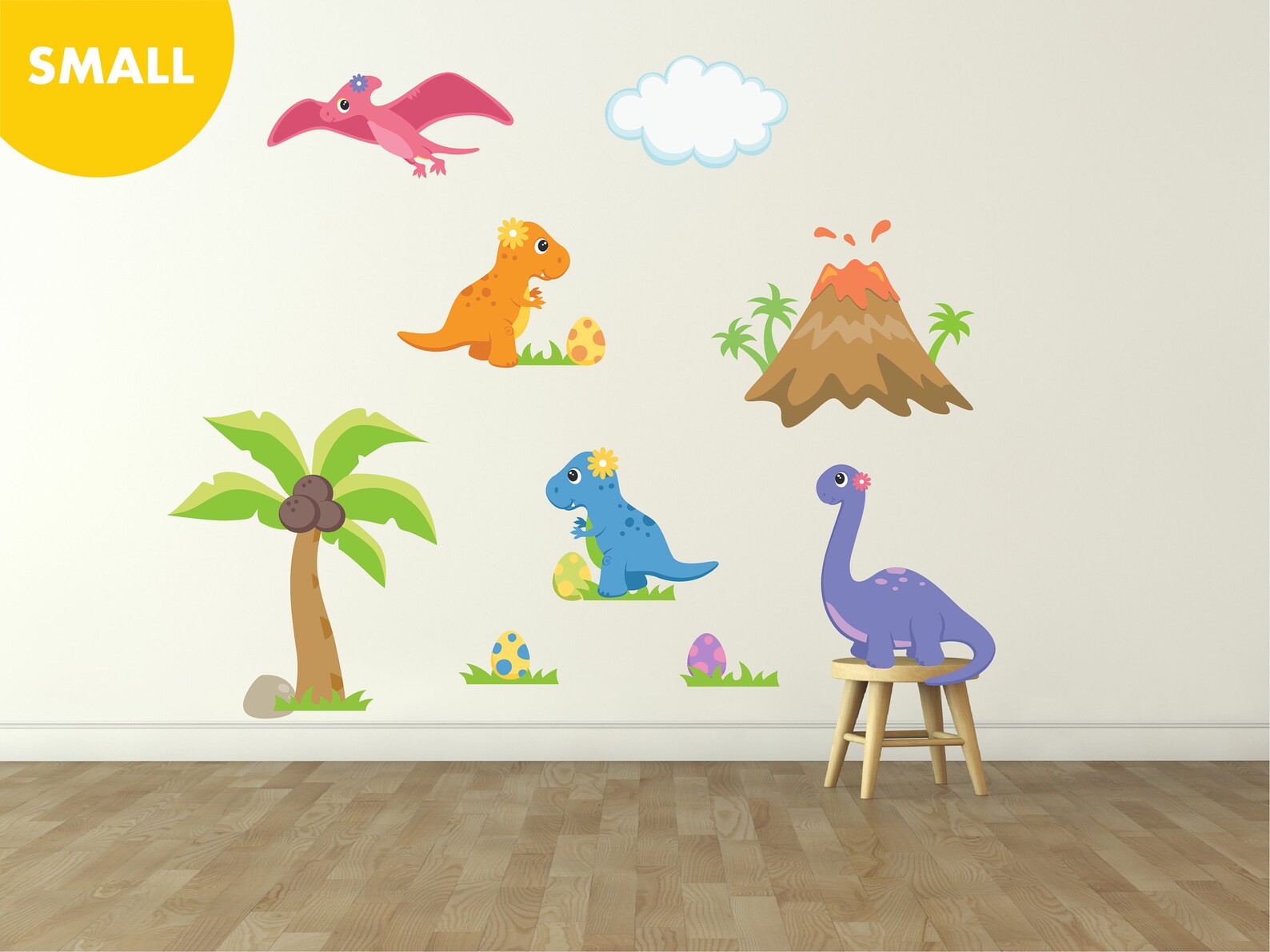 Dinosaur Animal T Rex Wall Decals Kids Stickers Peel Stick - Etsy
