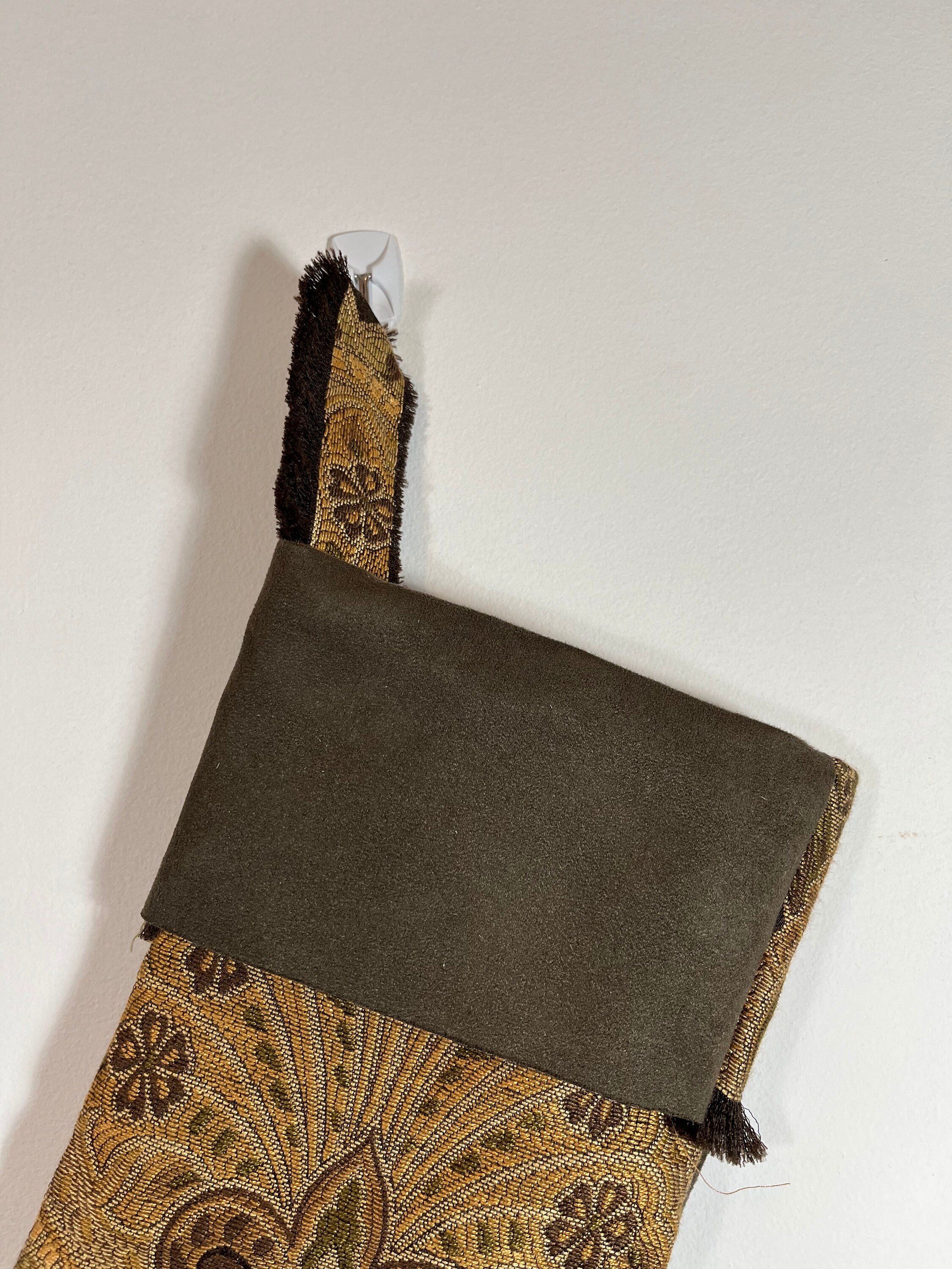 One of a Kind 2 Sided Hang Left or Right Brown and Paisley - Etsy