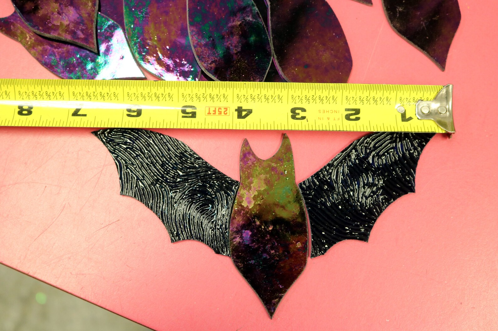 Bat Stained Glass Wings and Body Precut 3 Piece Stained - Etsy