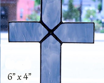 Blue Stained Glass Cross - Etsy