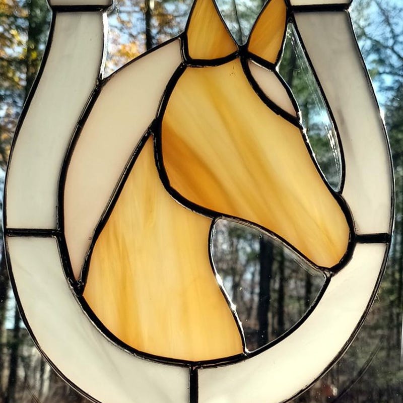 Stained Glass Horse - Etsy