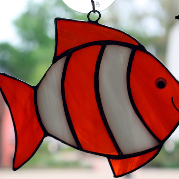 Stained Glass Fish - Etsy