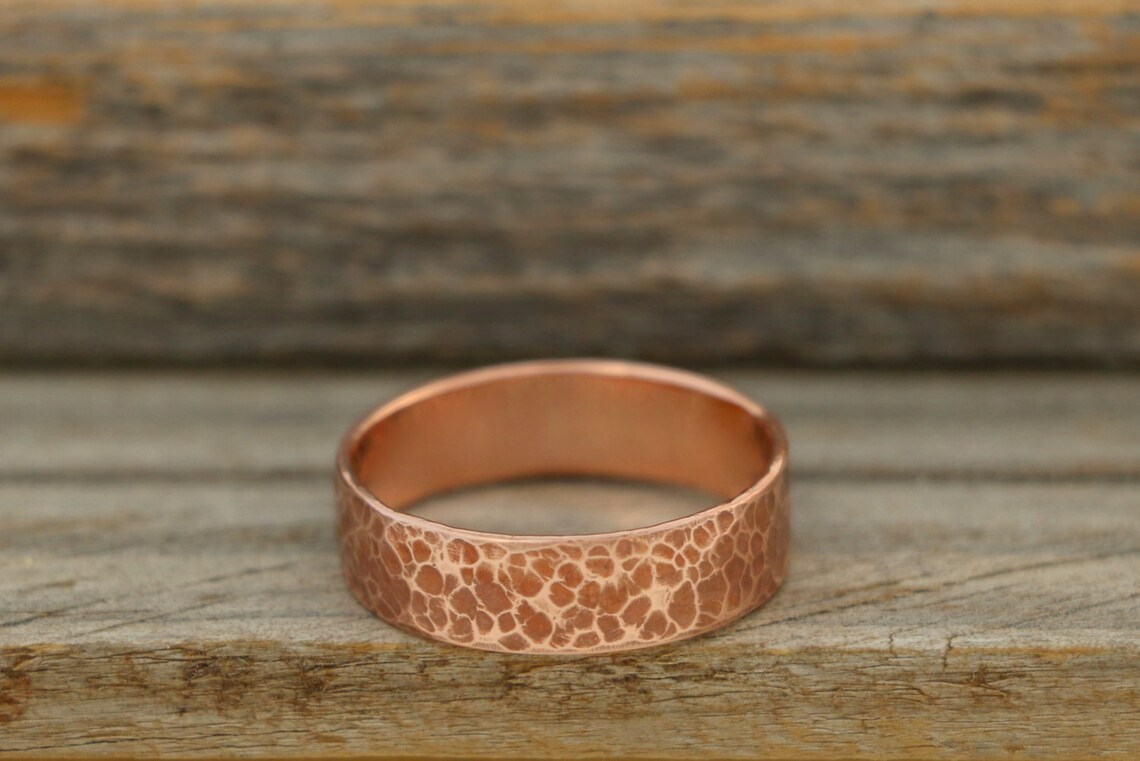 Hammered Copper Band - Etsy