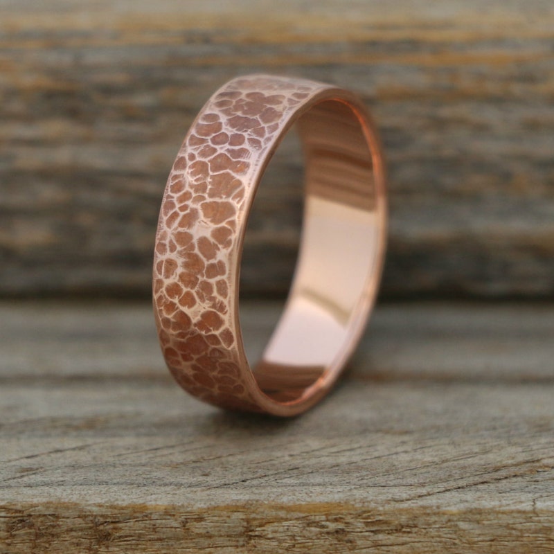 Hammered Copper Ring - Etsy