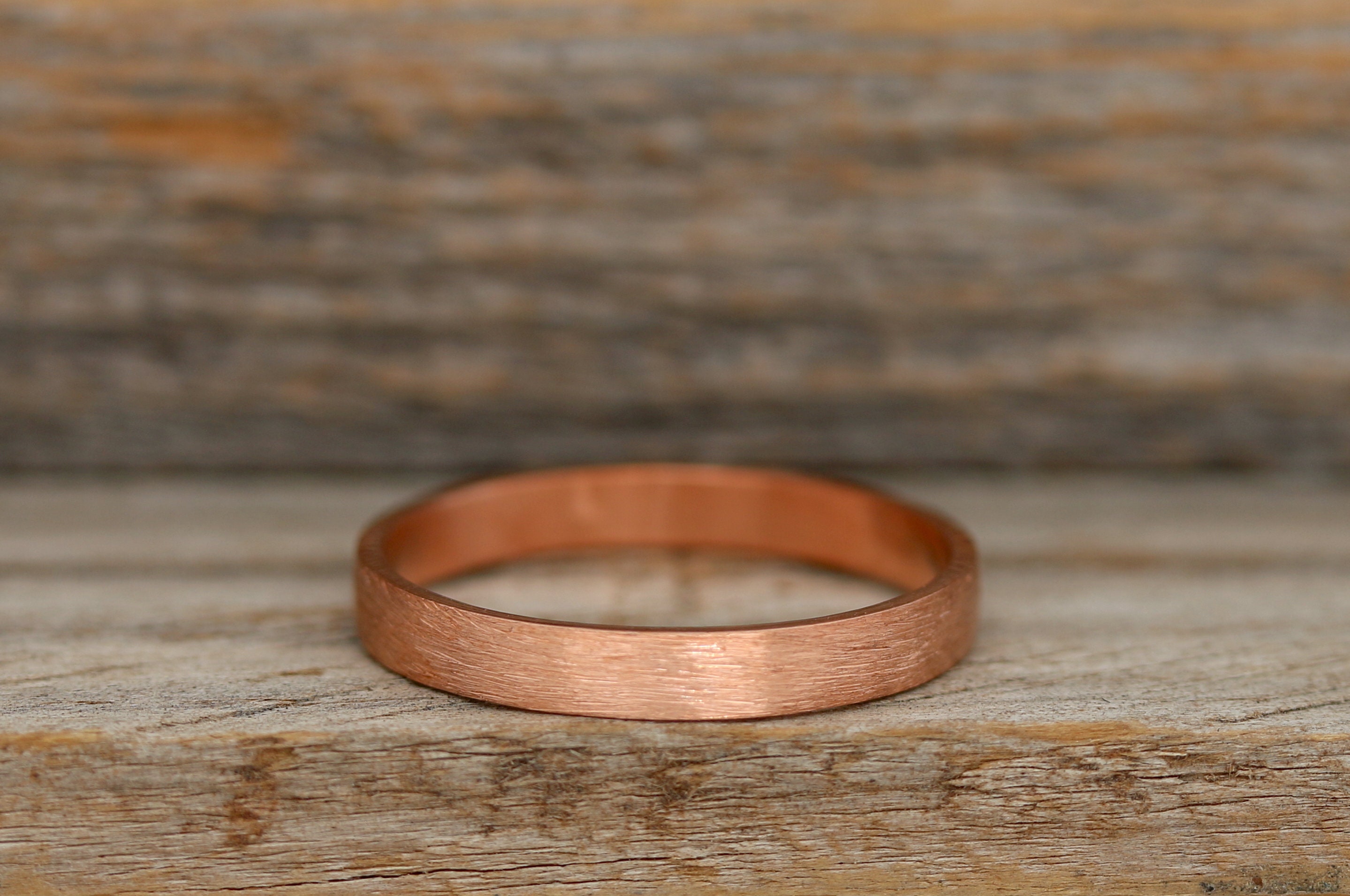 Bushed Copper Band 3mm - Etsy