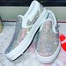 Rhinestone Vans:size3 Kids, Bling Vans, Customized Vans, - Etsy