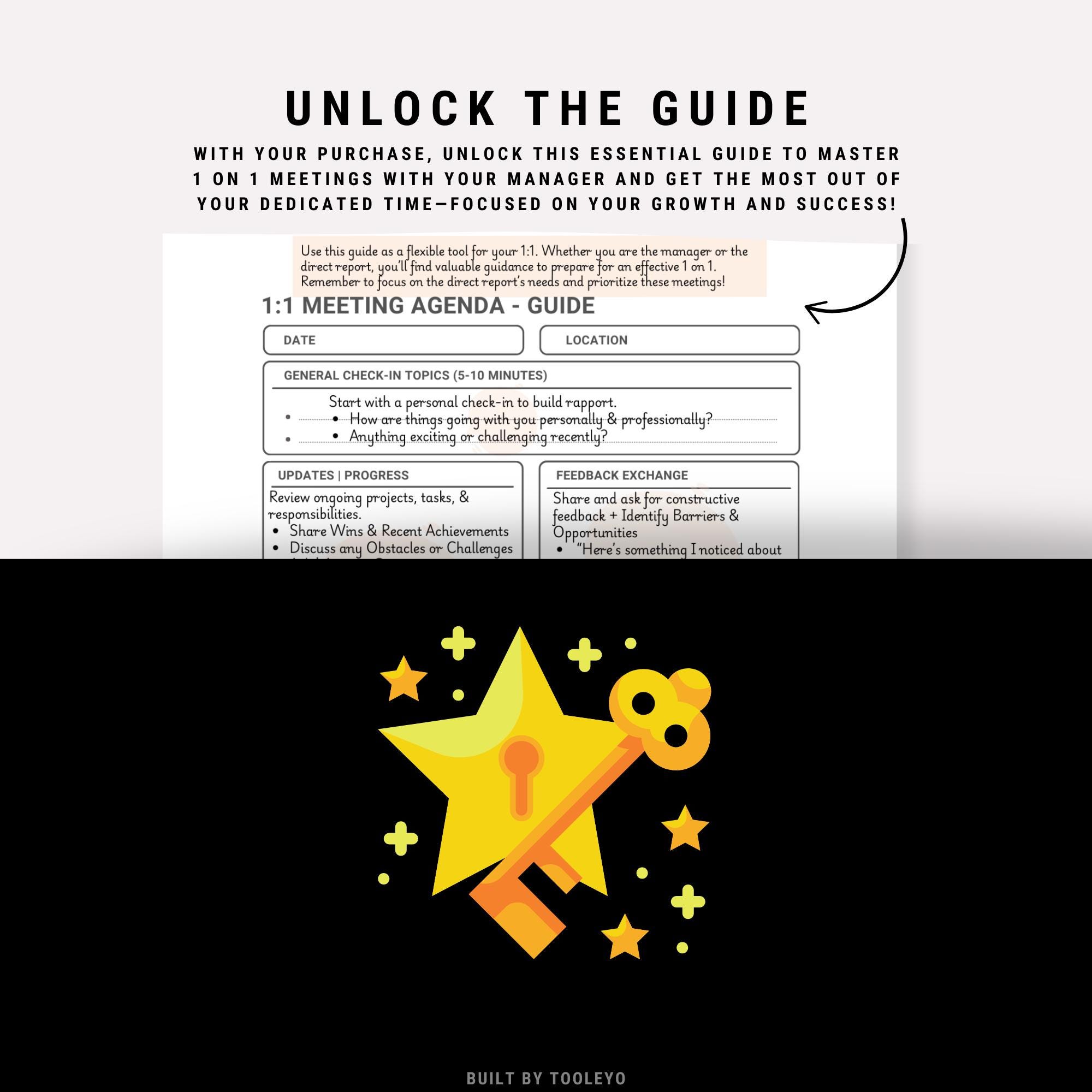 One on One Meeting Template, Staff Meeting Agenda Template, Leadership ...