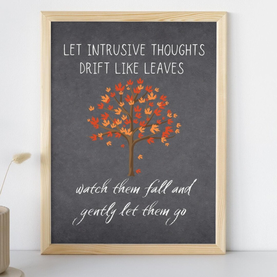 Fall Intrusive Thoughts Poster Counselor Office Decor School ...