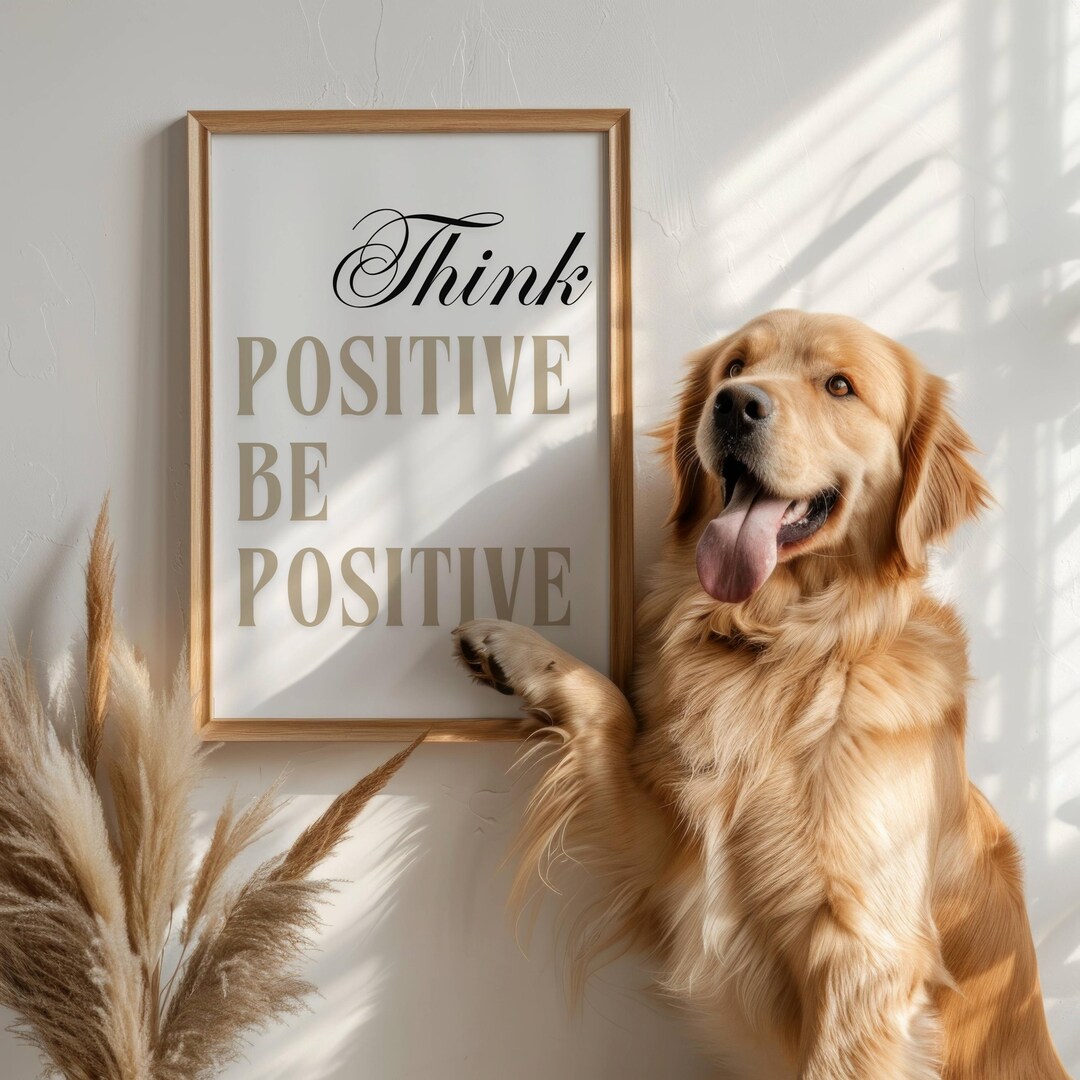 Printable Think Positive Be Positive Mental Affirmation Printable ...