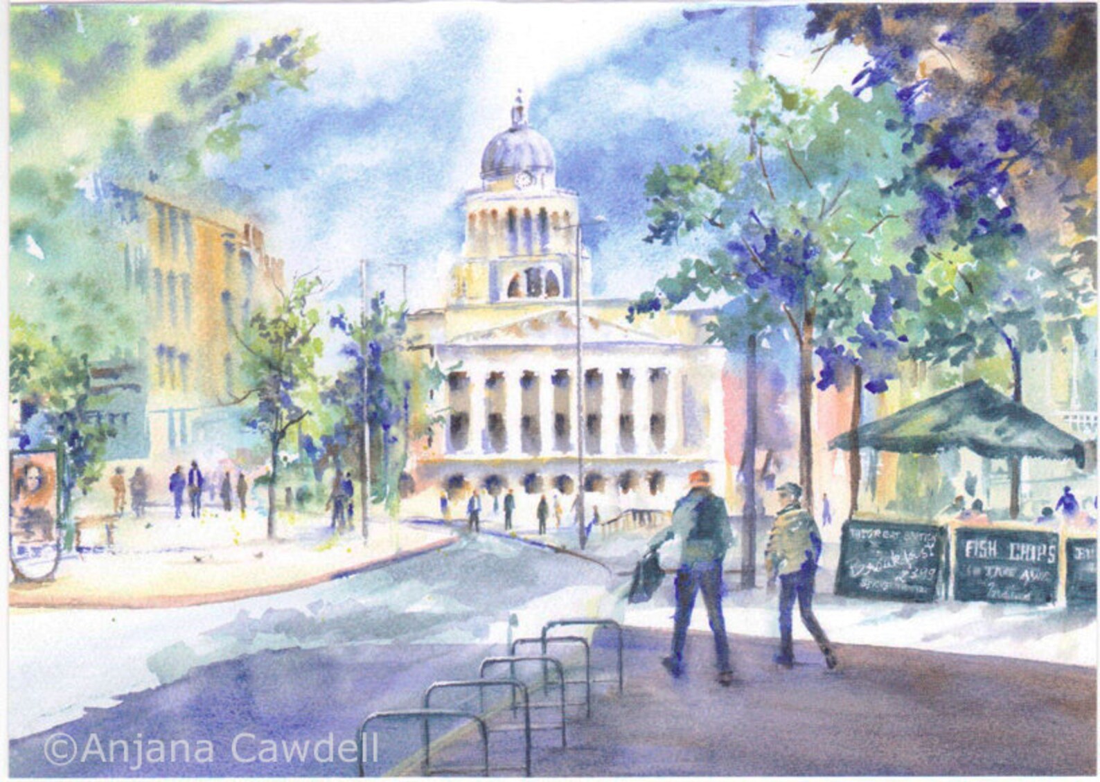 Nottingham Card Old Market Square Beeston Square - Etsy