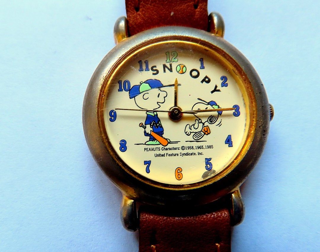 PEANUTS Snoopy 1985 United Feature Syndicate Inc Watch, Rare - Etsy