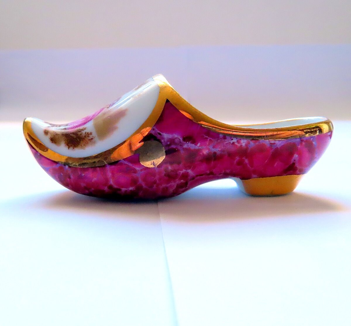 Vintage Pair 1980s Limoges France Miniature Porcelain Boot Gold ...