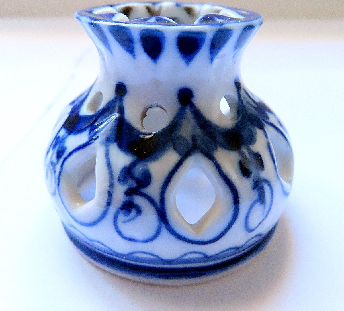 Pair Gzhel 200 Years Traditional Russian Ceramics Style Hand - Etsy