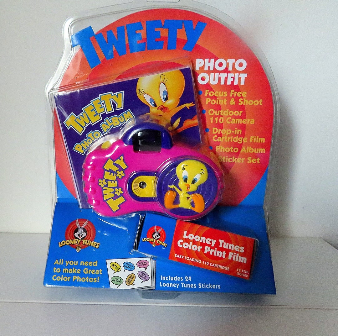 Vintage 1998 Looney Tunes TWEETY BIRD Outdoor Photo Album, Camera, New ...