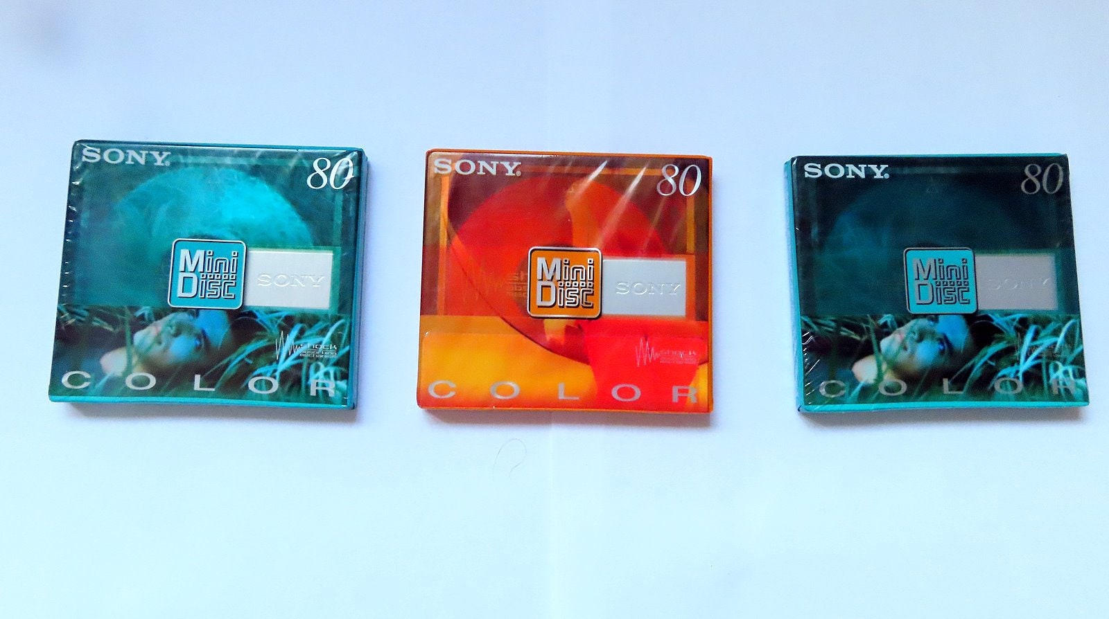 3 Piece Sony Color MD Minidisc 80 Minutes Colourful | Etsy