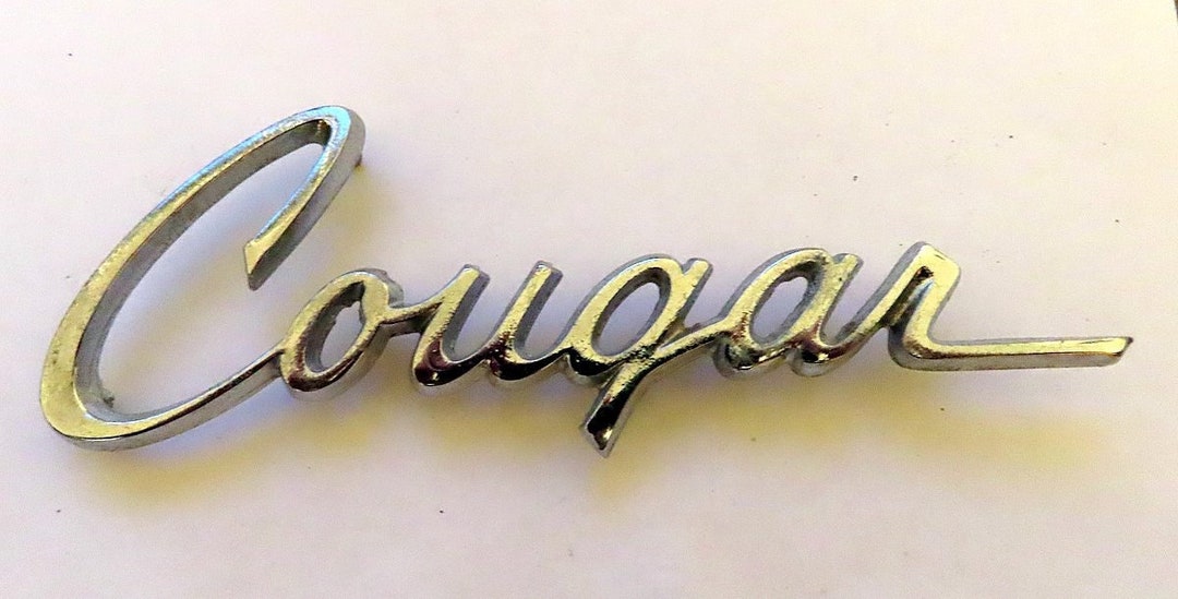 Vintage Original Ford Mercury Cougar Script Emblem With Part Number - Etsy