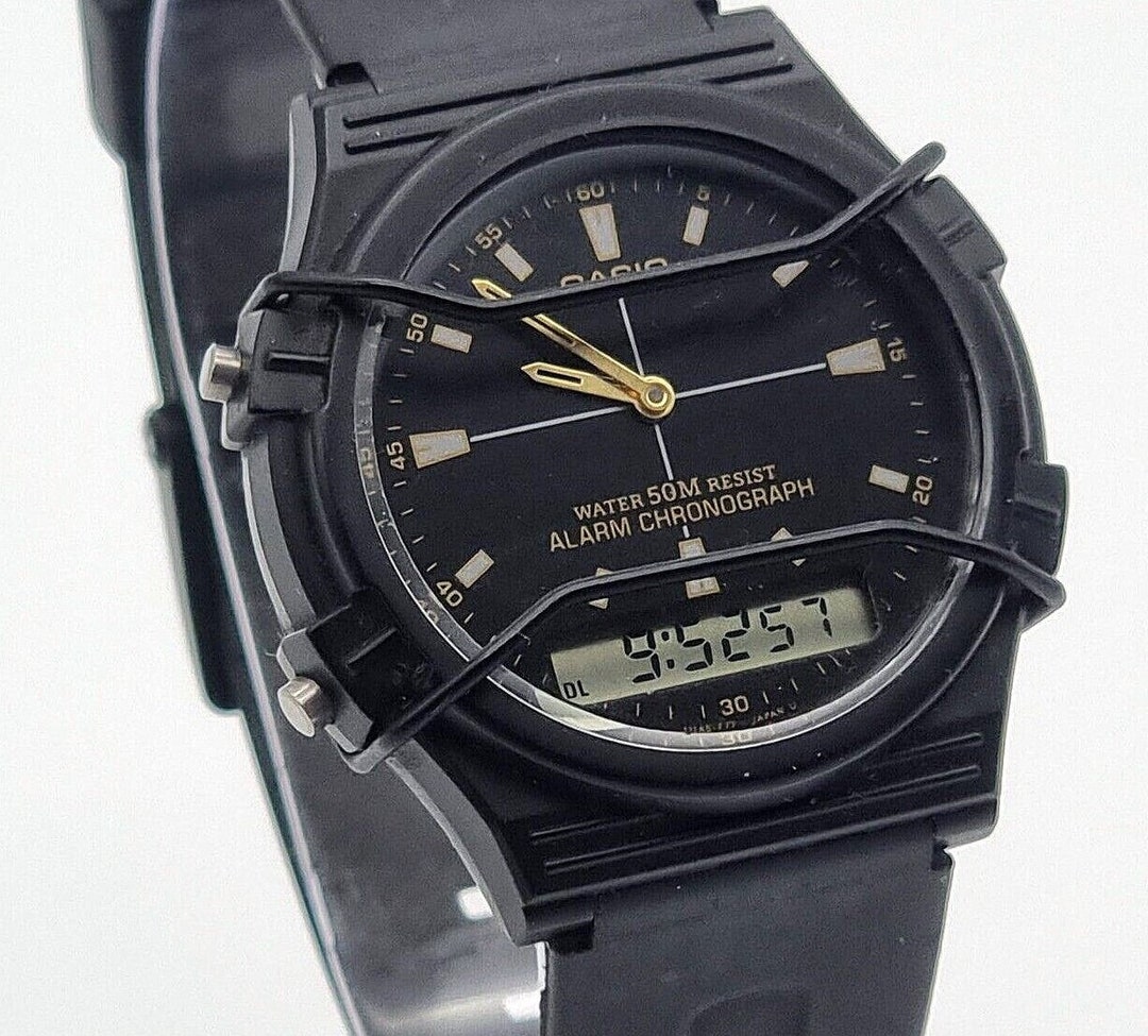Vintage Casio AW-5 1301 Analog Digital Alarm Chronometer - Etsy