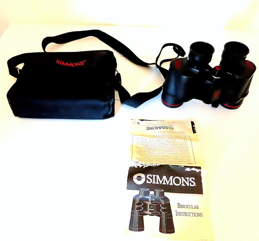 Vintage Simmons Red Line Binoculars Fully Coated Optics 7X35, Model ...