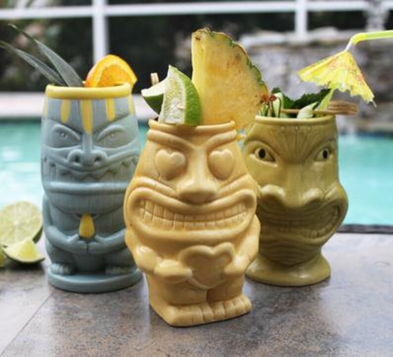 Tiki Drinkware Barconic® Good Luck Heart Tropical Cup - Etsy