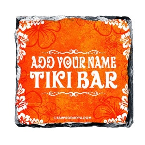 Tiki Drink Coaster Tiki Bar Coasters Tiki Themed Coaster Tiki Bar Decor ...