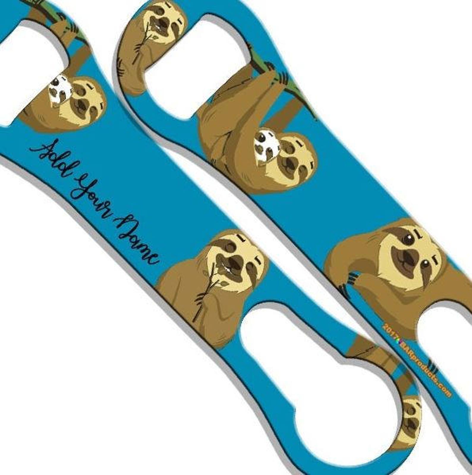Sloth Custom Add Your Name V-ROD® Bottle Opener - Etsy