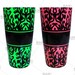 18oz Weighted NEON Green Snake Skin Cocktail Shaker Tin Printed ...