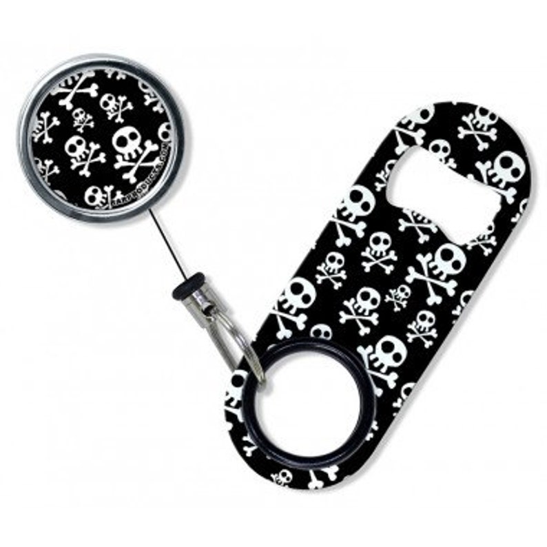 Skulls Mini Opener With Retractable Reel - Etsy