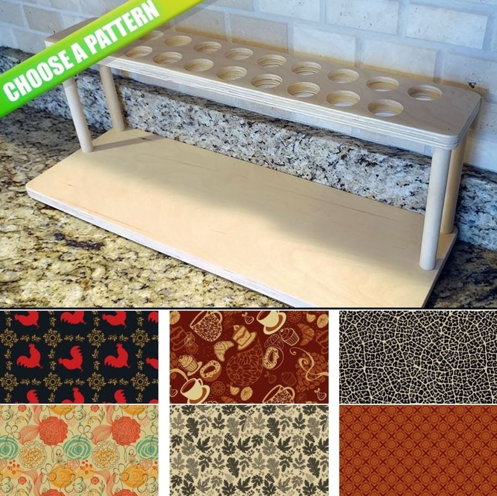 CHOOSE YOUR PATTERN Counter Caddies™ 24 Inch Straight Unit - Etsy