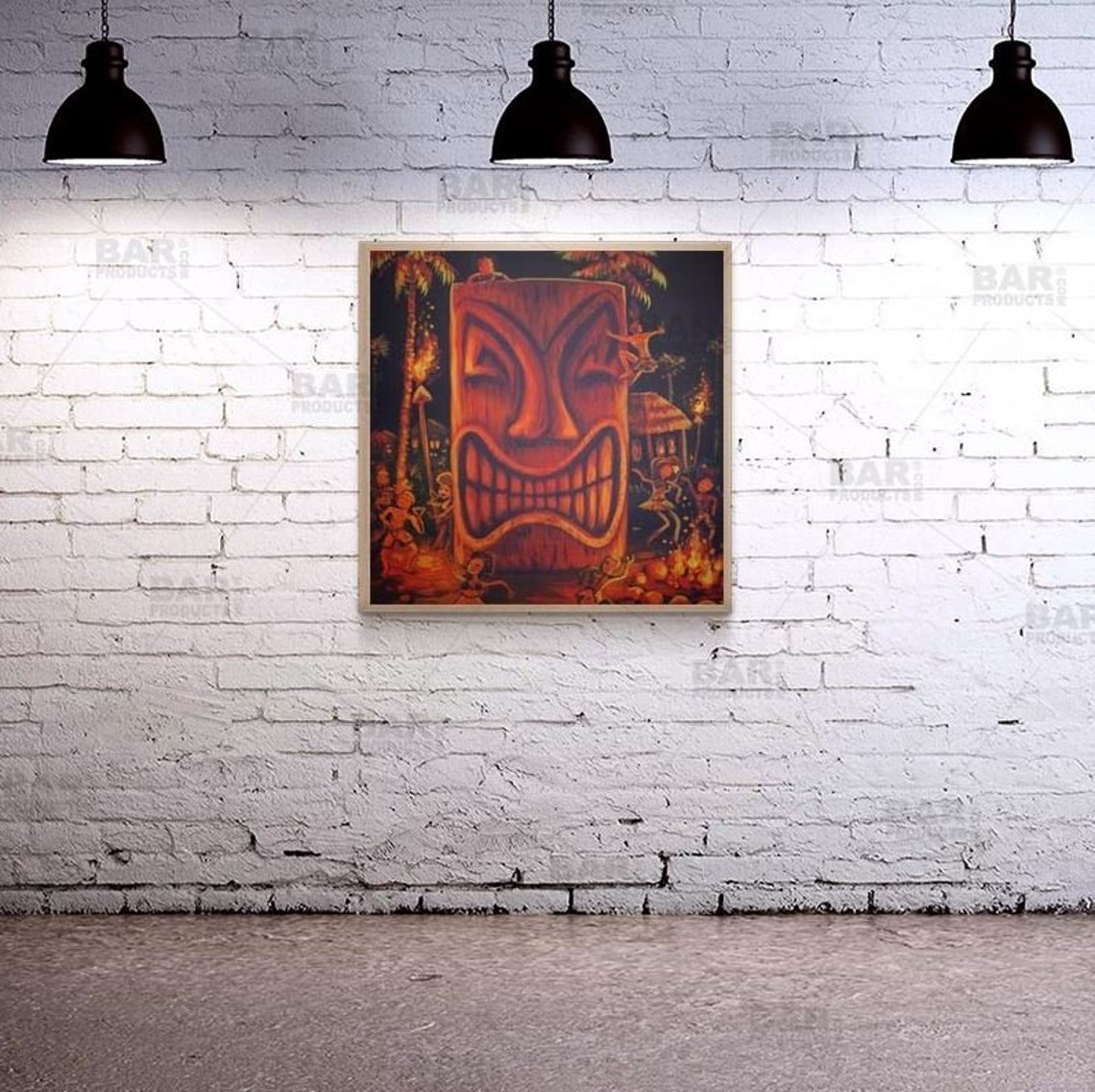 Tiki Bar Decor Tiki Bar Decoration Tiki Art Square Wooden | Etsy