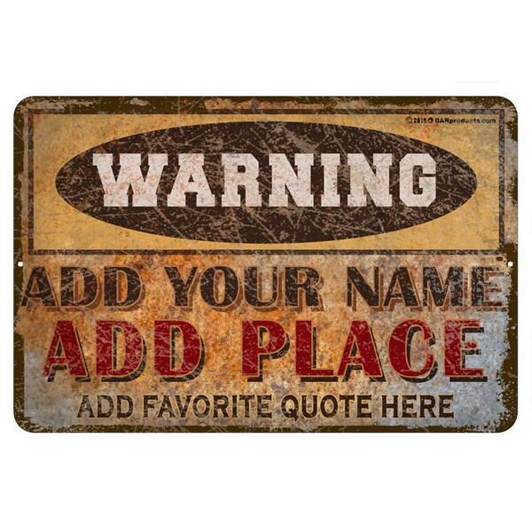 Vintage Warning Sign - Etsy