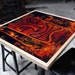 Tiki Bar Decor Tiki Bar Decoration Tiki Art Square Wooden Table Top or ...