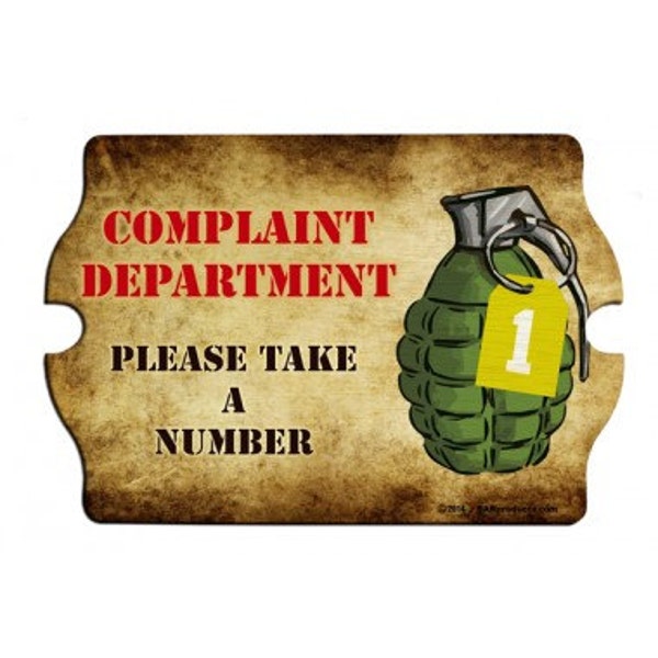 Complaint Department Grenade - Etsy