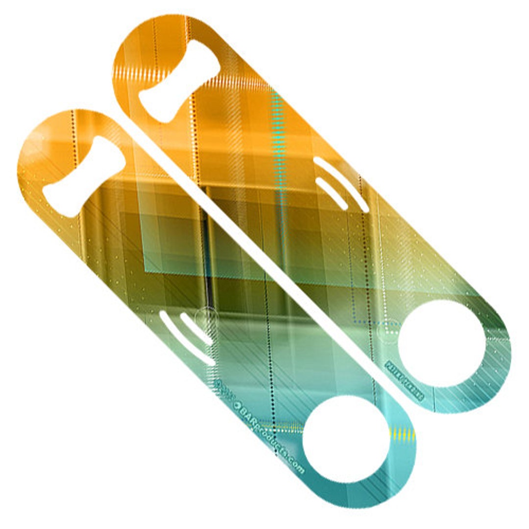 Techno Plaid Pattern Strainblade® Openers - Etsy