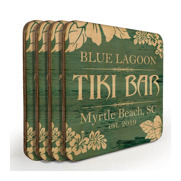 Tiki Coasters - Etsy