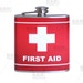 First Aid Stainless Steel Hip Flask Several Size Options - Etsy