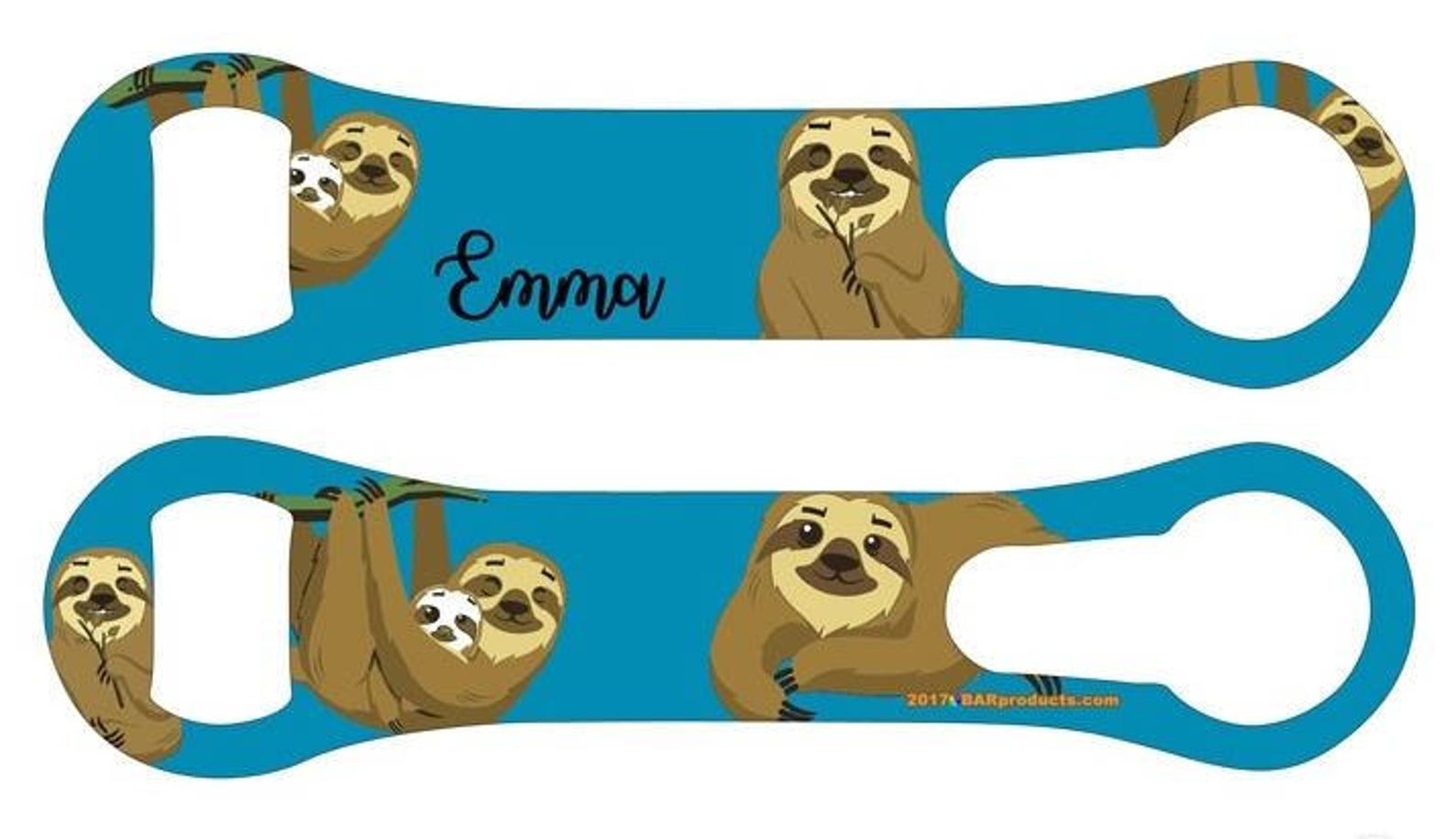 Sloth Custom Add Your Name V-ROD® Bottle Opener - Etsy
