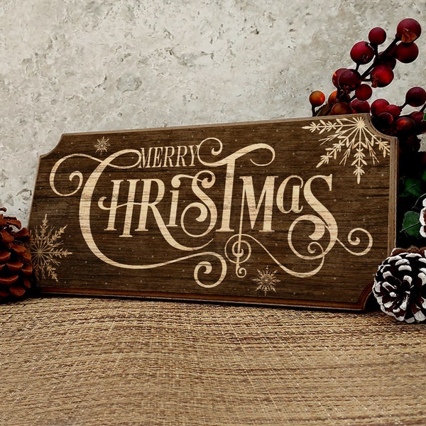 Wood Christmas Signs - Etsy