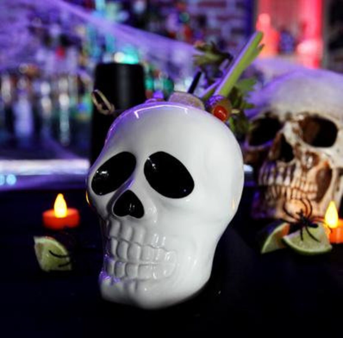 Tiki Drinkware Skull Xl Barconic® Tiki Skull Drinkware Etsy