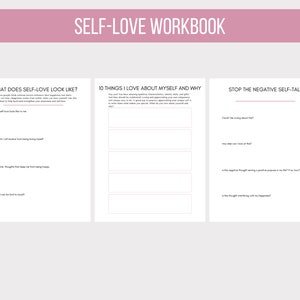 Self Love Journal, Self-care Planner, Confidence Workbook, Printable ...