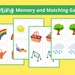 Spring Theme Matching Game | Printable Memory Game | Indoor Activity ...