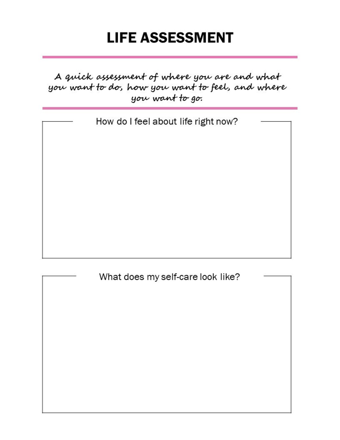 Self Care Workbook Journal Planner for a Self Love Practice - Etsy