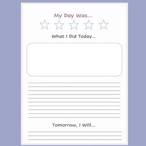 Kids Journal Printable | Daily Diary for Children | Gratitude and ...