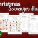Christmas Scavenger Hunt Printable Christmas Party Game Activity - Etsy