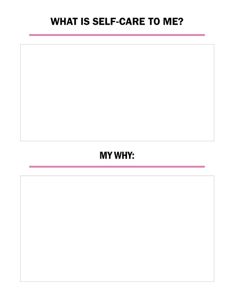 Self Care Workbook Journal Planner for a Self Love Practice - Etsy