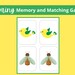 Spring Theme Matching Game | Printable Memory Game | Indoor Activity ...