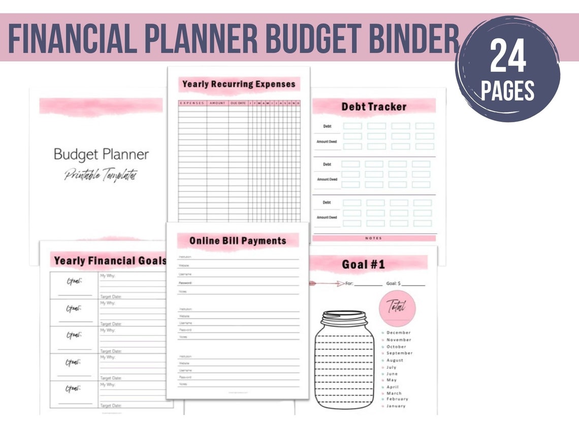 Money Binder Budget Template Budget Sheets Savings | Etsy