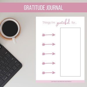 Gratitude Focused Weekly Planner and Journal, Daily Gratitude, Happy ...