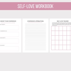 Self Love Journal, Self-care Planner, Confidence Workbook, Printable ...