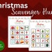 Christmas Scavenger Hunt Printable Christmas Party Game Activity - Etsy