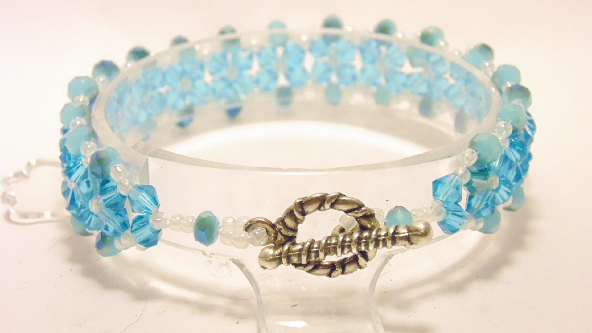 Right Angle Weave Bracelet, Swarovski Crystal Bracelet, Ladies ...